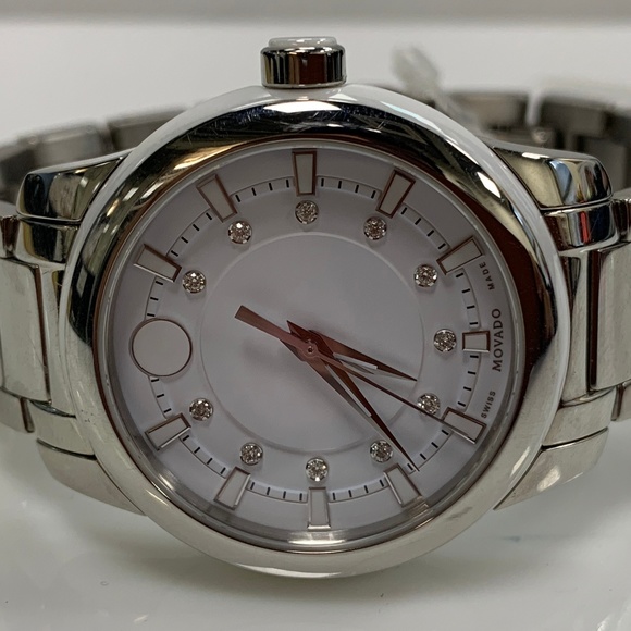Movado | Accessories | Movado Collection White Dial Ceramic Ladies ...